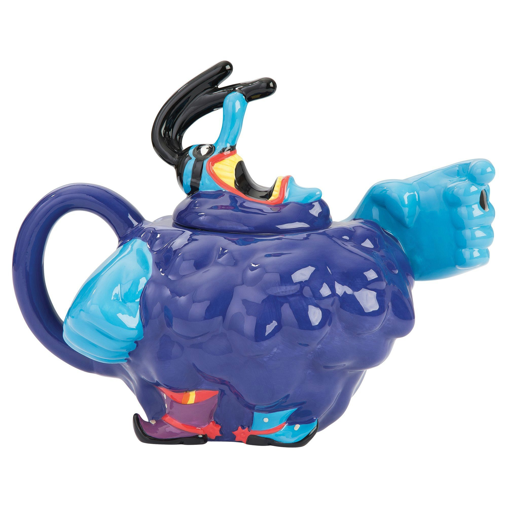 The Beatles Yellow Submarine Blue Meanie Sculpted Tea Pot