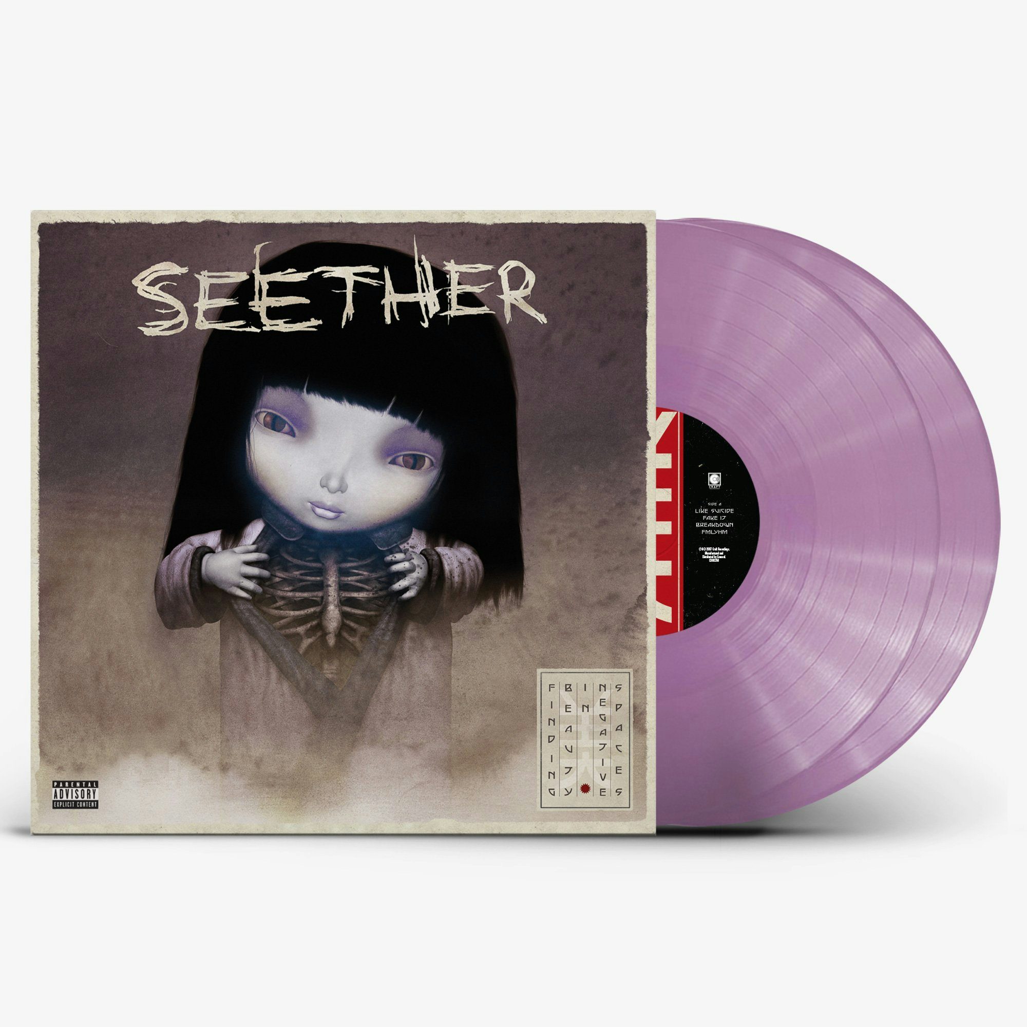 Seether Finding Beauty in Negative Spaces (Lavender Opaque 2-LP) (Vinyl)