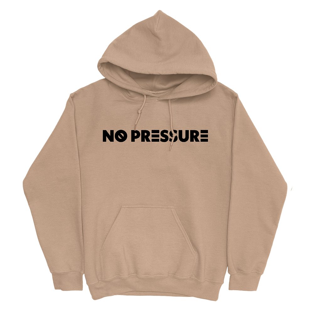 Logic: NO PRESSURE LIMITED EDITION TAN HOODIE