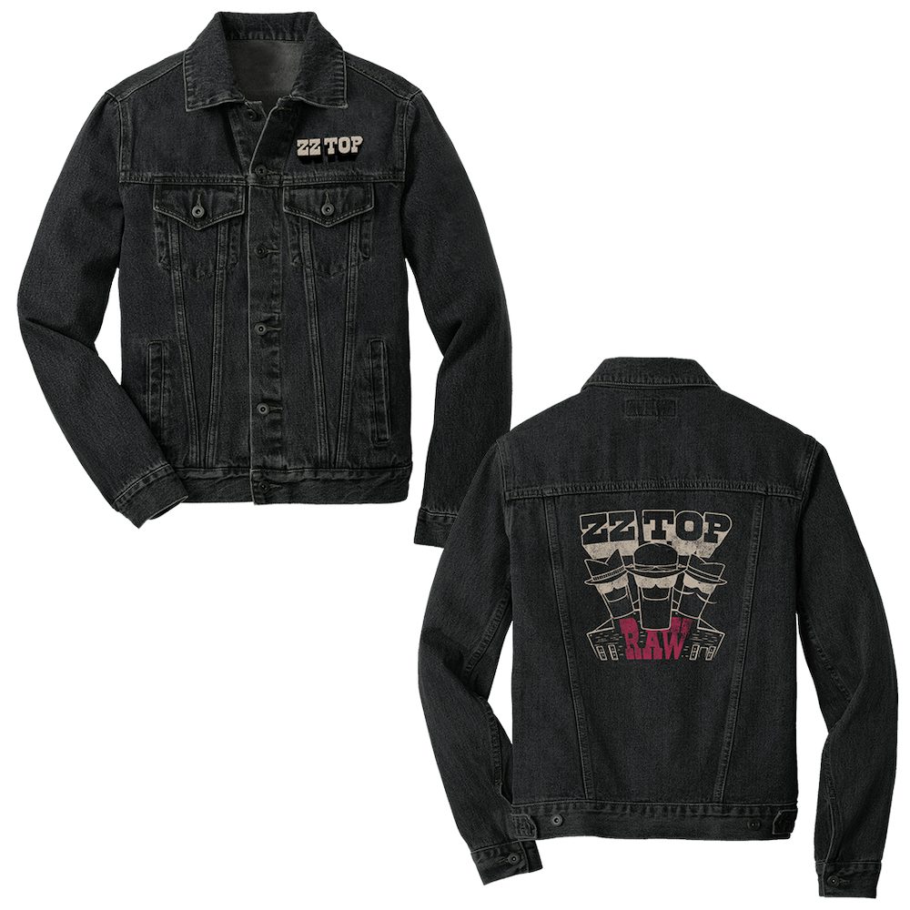 ZZ Top Raw Black Denim Jacket