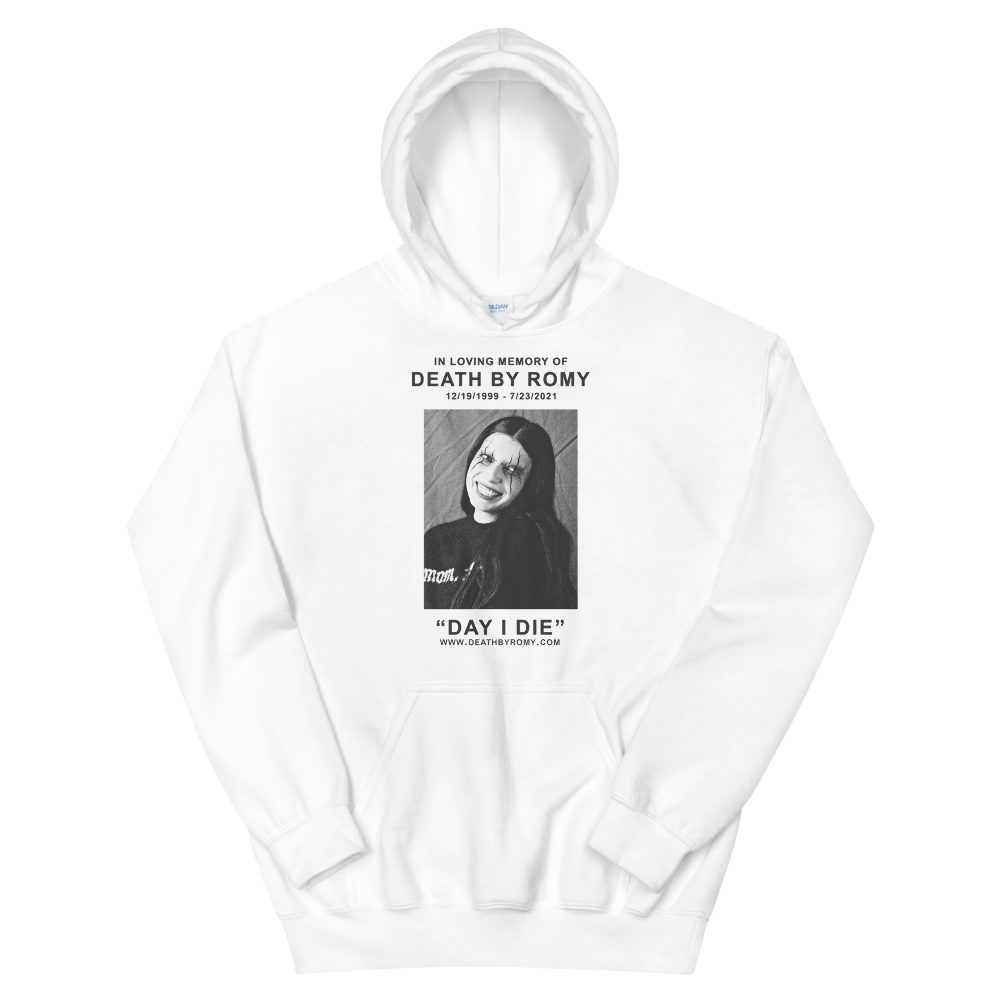 DeathbyRomy Obituary Hoodie