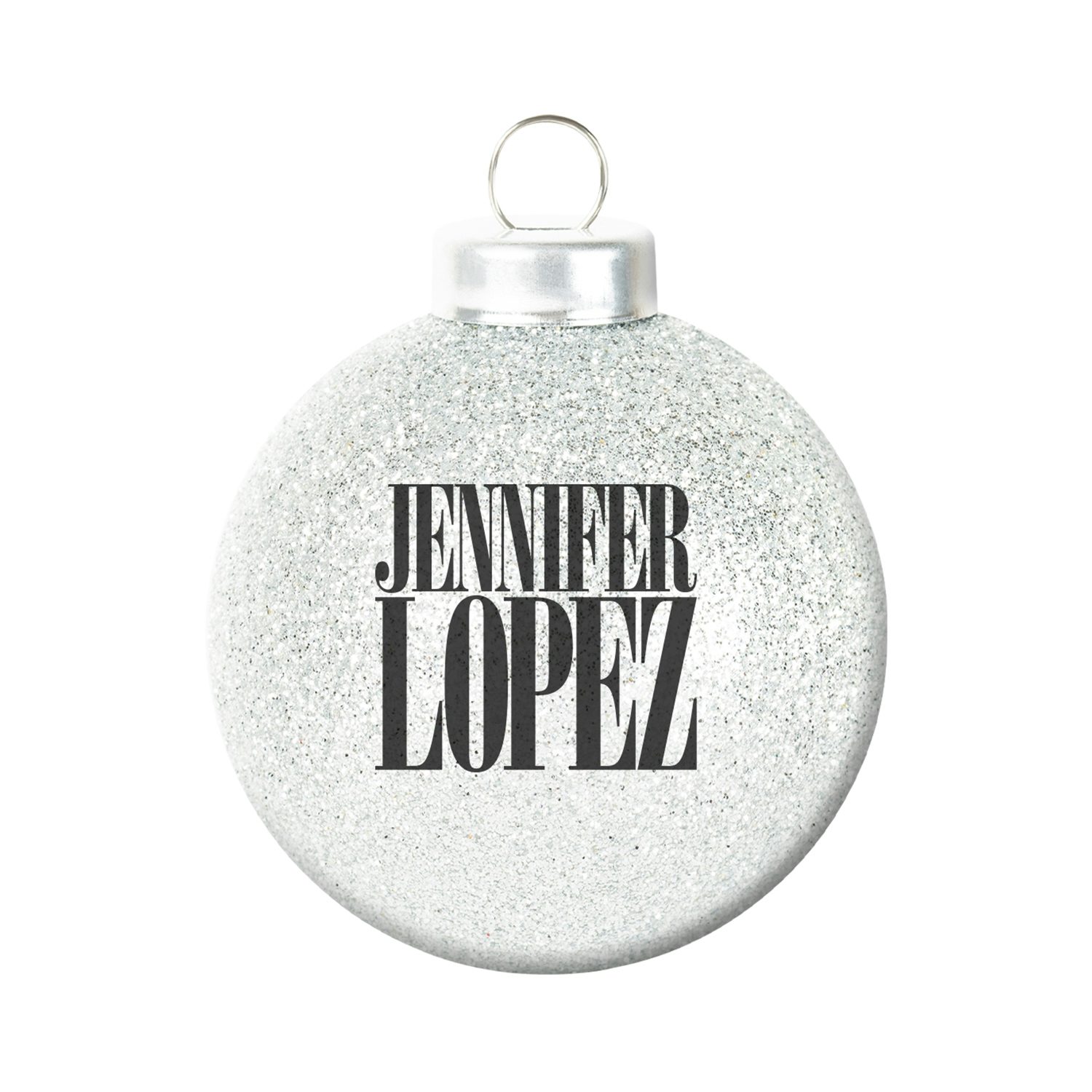 Jennifer Lopez Silver Ornament