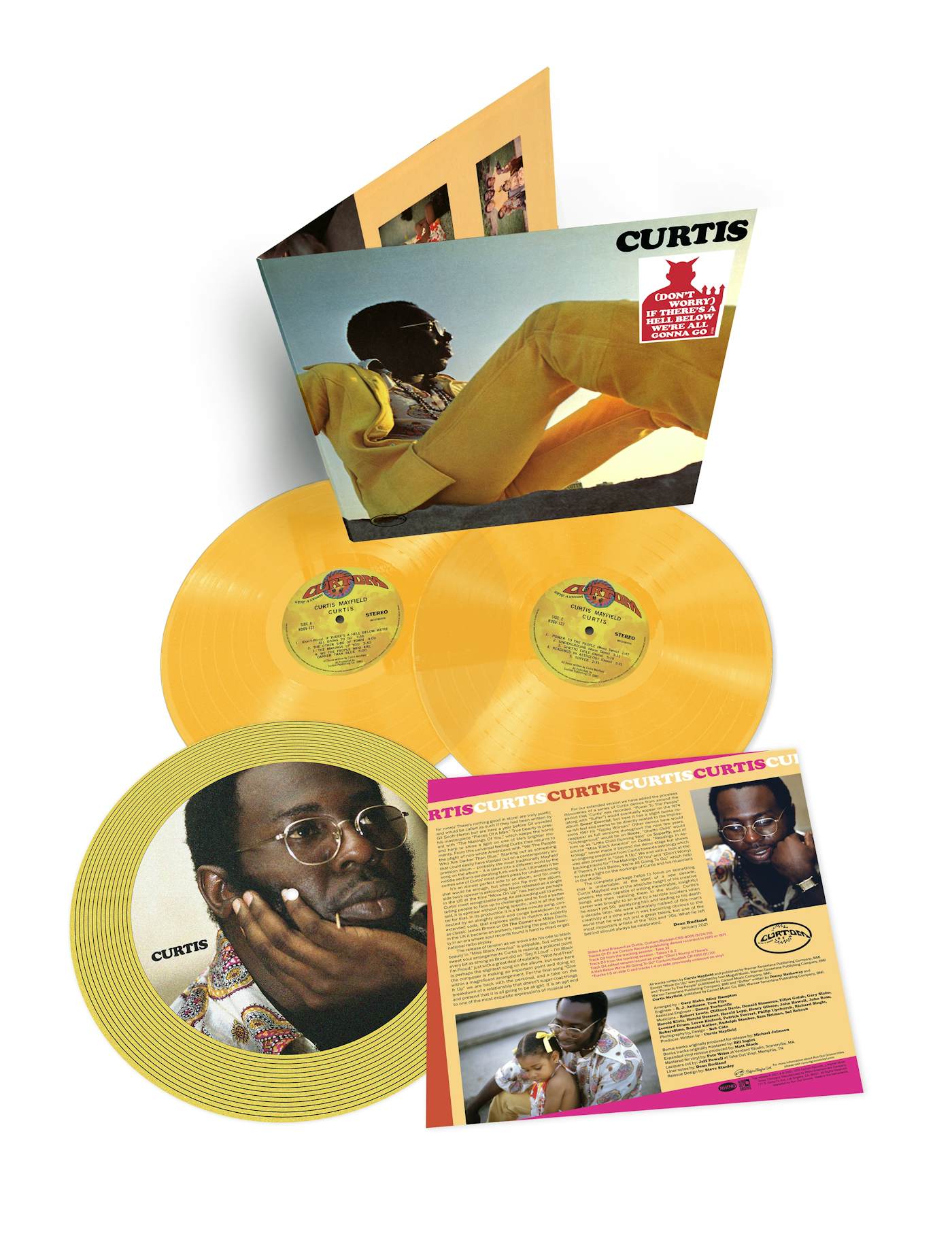 Curtis Mayfield Curtis 50th Anniversary Deluxe Edition (Transparent Yellow)