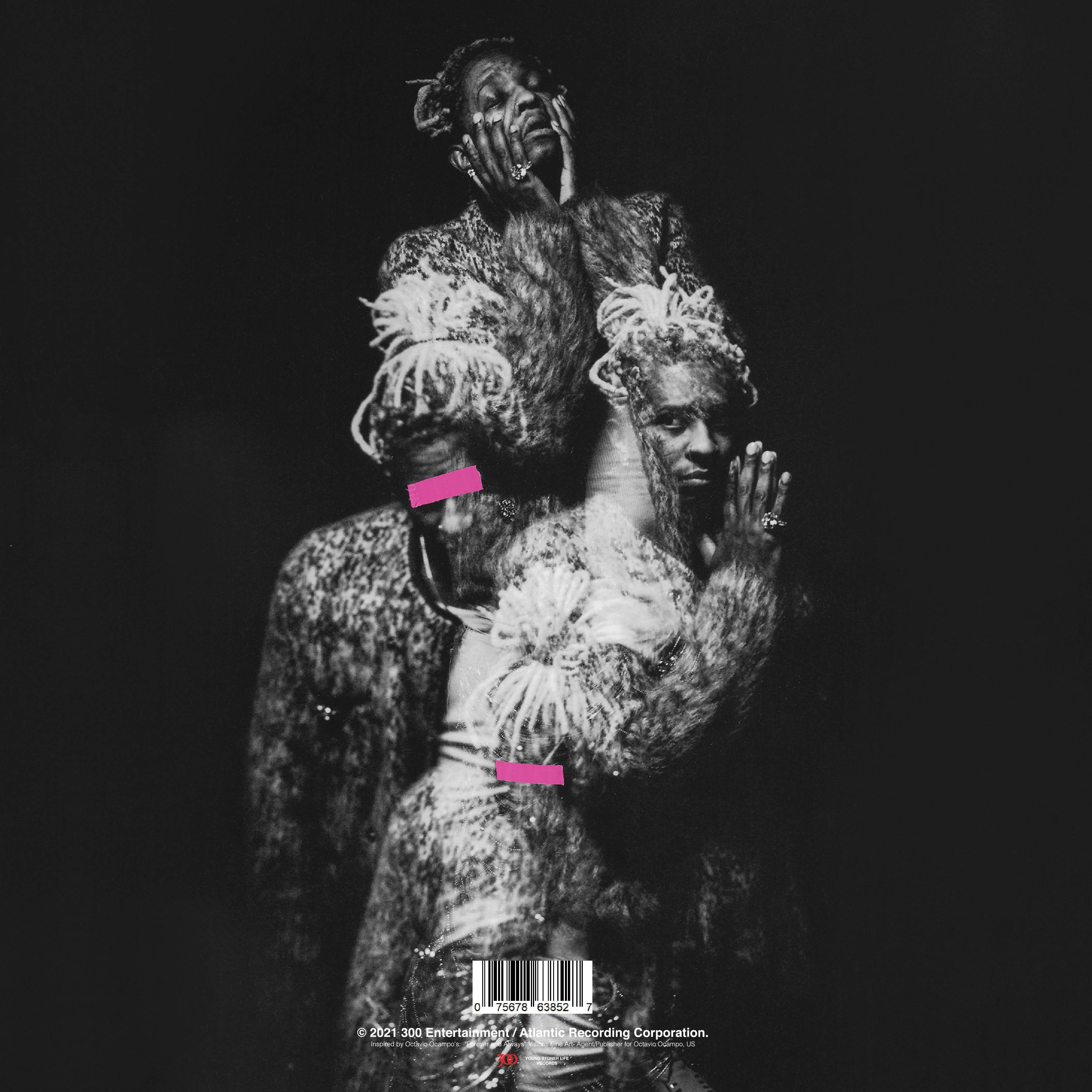Young Thug PUNK Vinyl - Alternate Cover, Pink w/Black & White Splatters