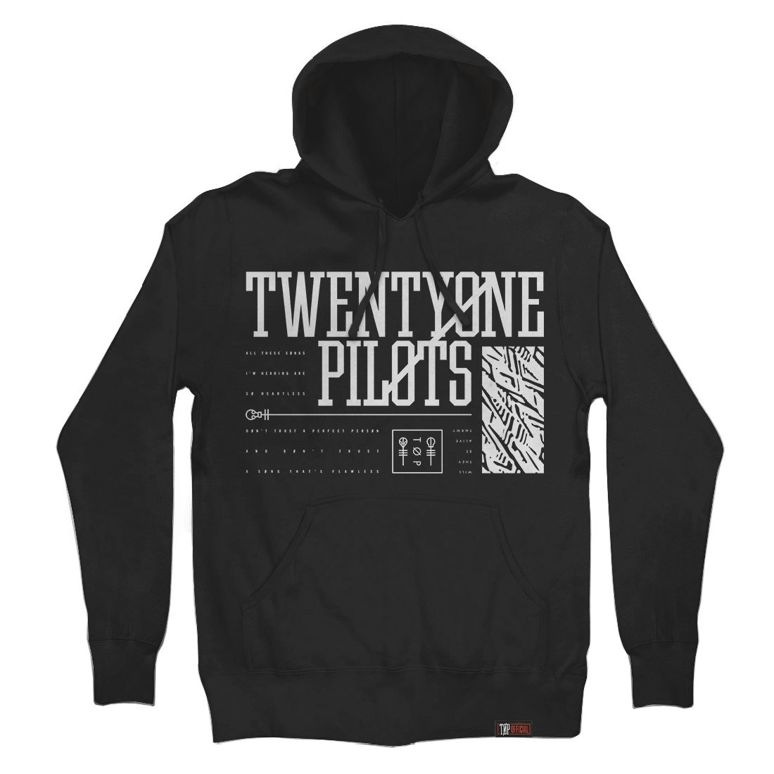 Twenty One Pilots Newsprint Hoodie