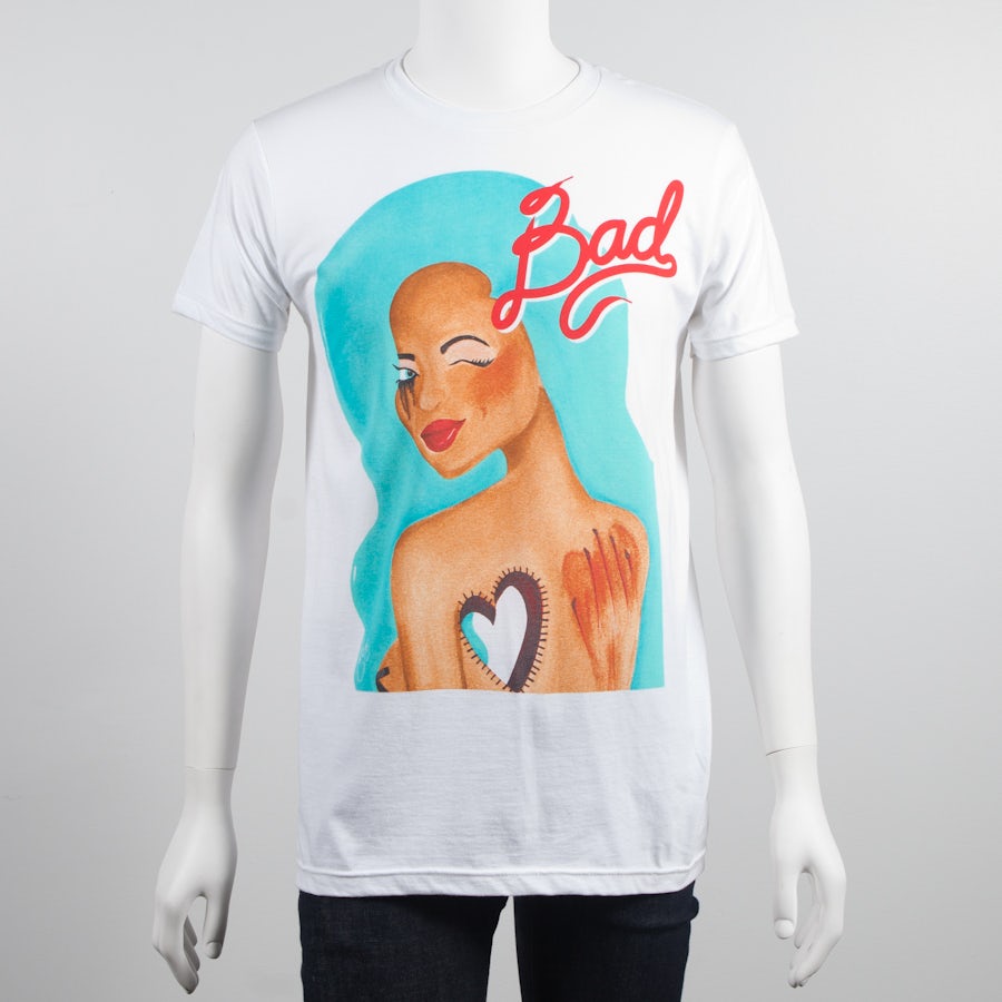 Wale Bad Cover Slim Fit T-Shirt (White)