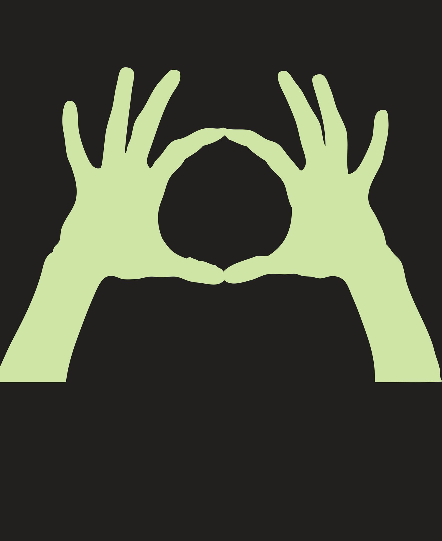 3OH!3 Glow Hands T-Shirt (X-Small)