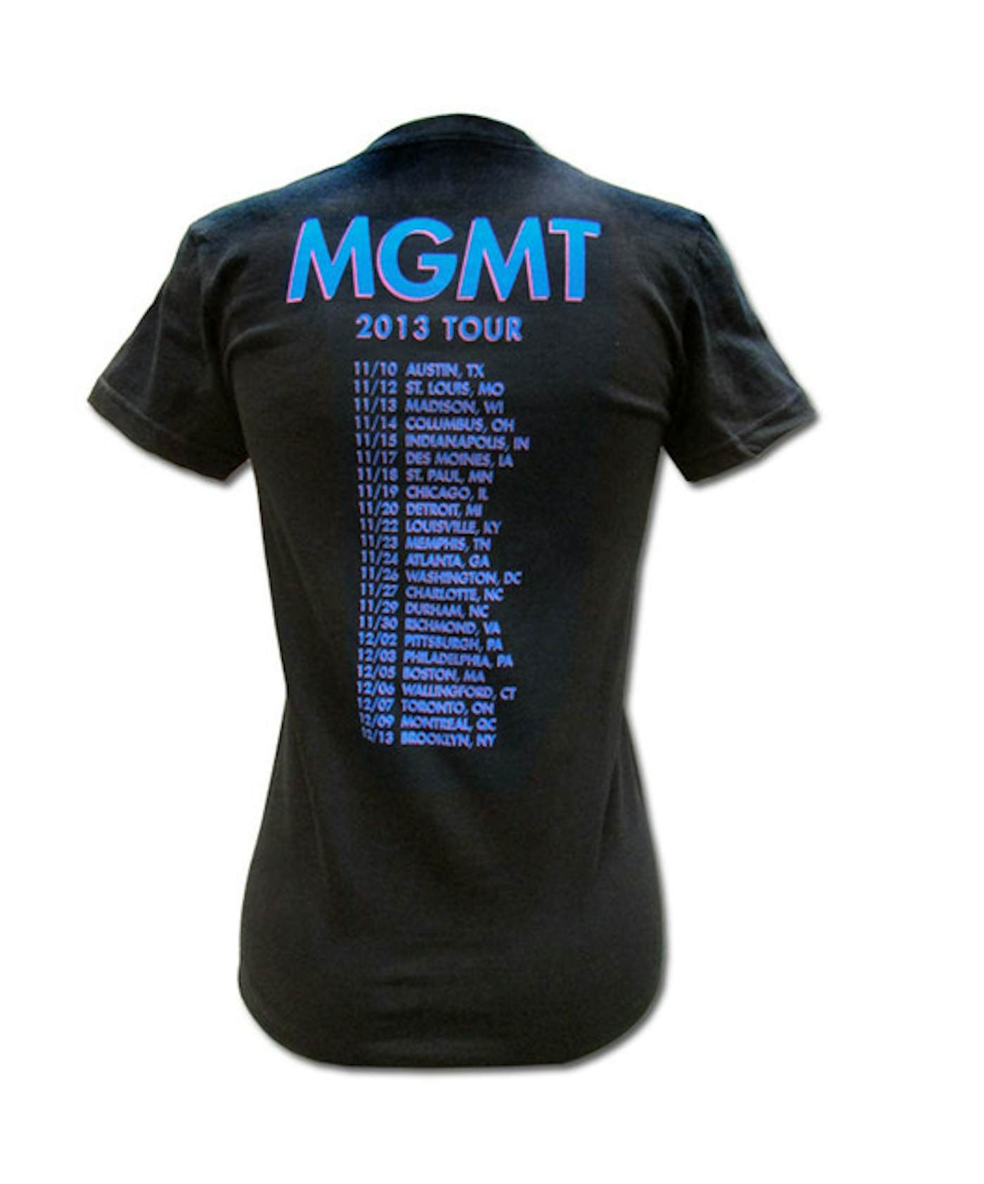 MGMT Girl's Op-Art Fall 2013 Tour T-shirt
