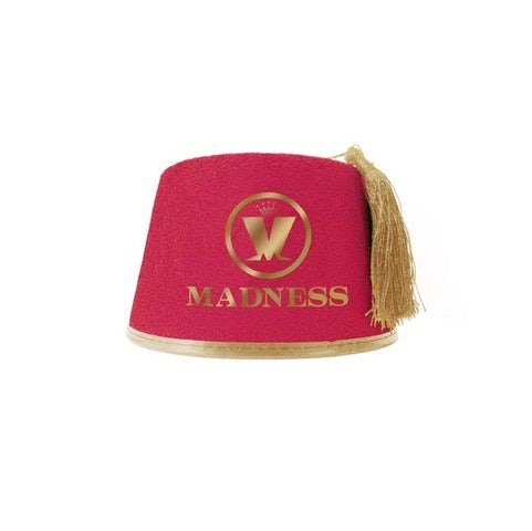 Madness Circle M Fez Hat Red