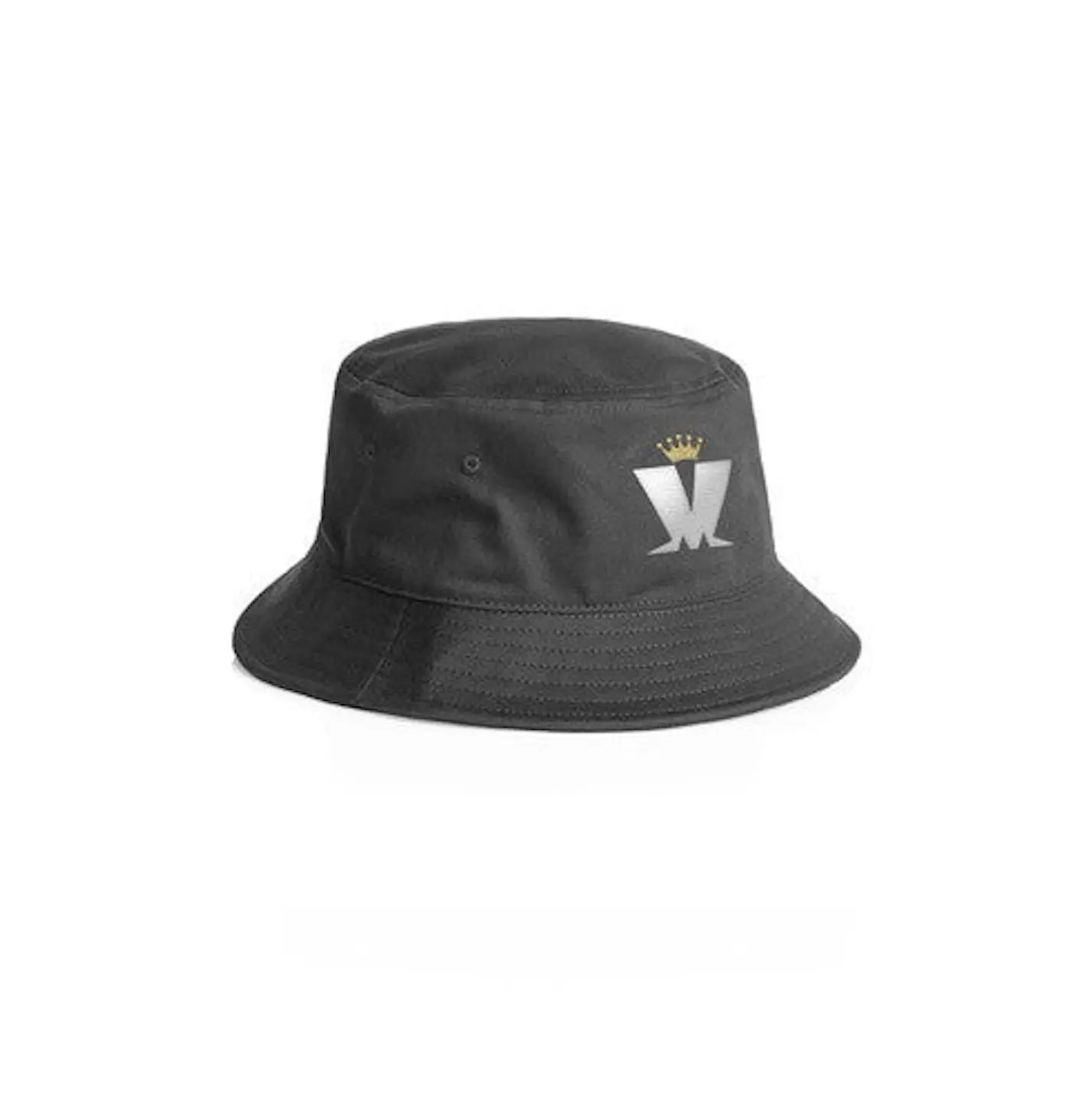 Madness GOLD CROWN BUCKET HAT BLACK