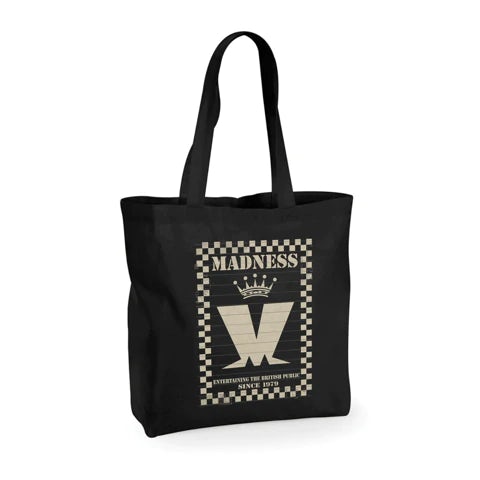 Madness Check Logo Shopper Black