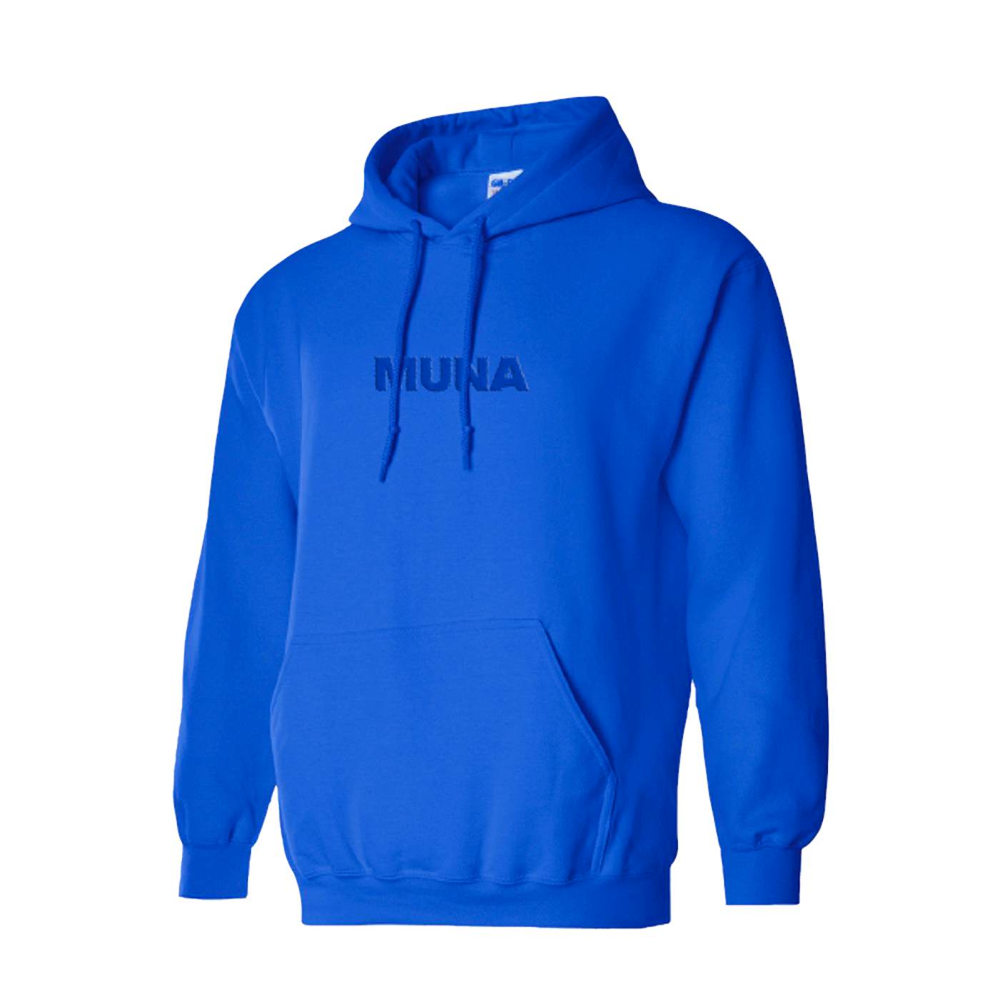 MUNA Logo Embriodered Blue Hoody