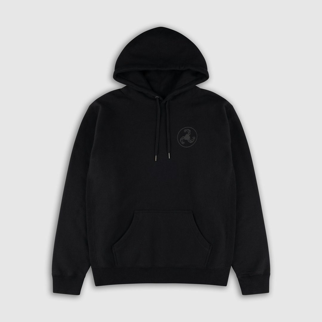 Bicep BLACK ON BLACK PUFF PRINT HOODIE