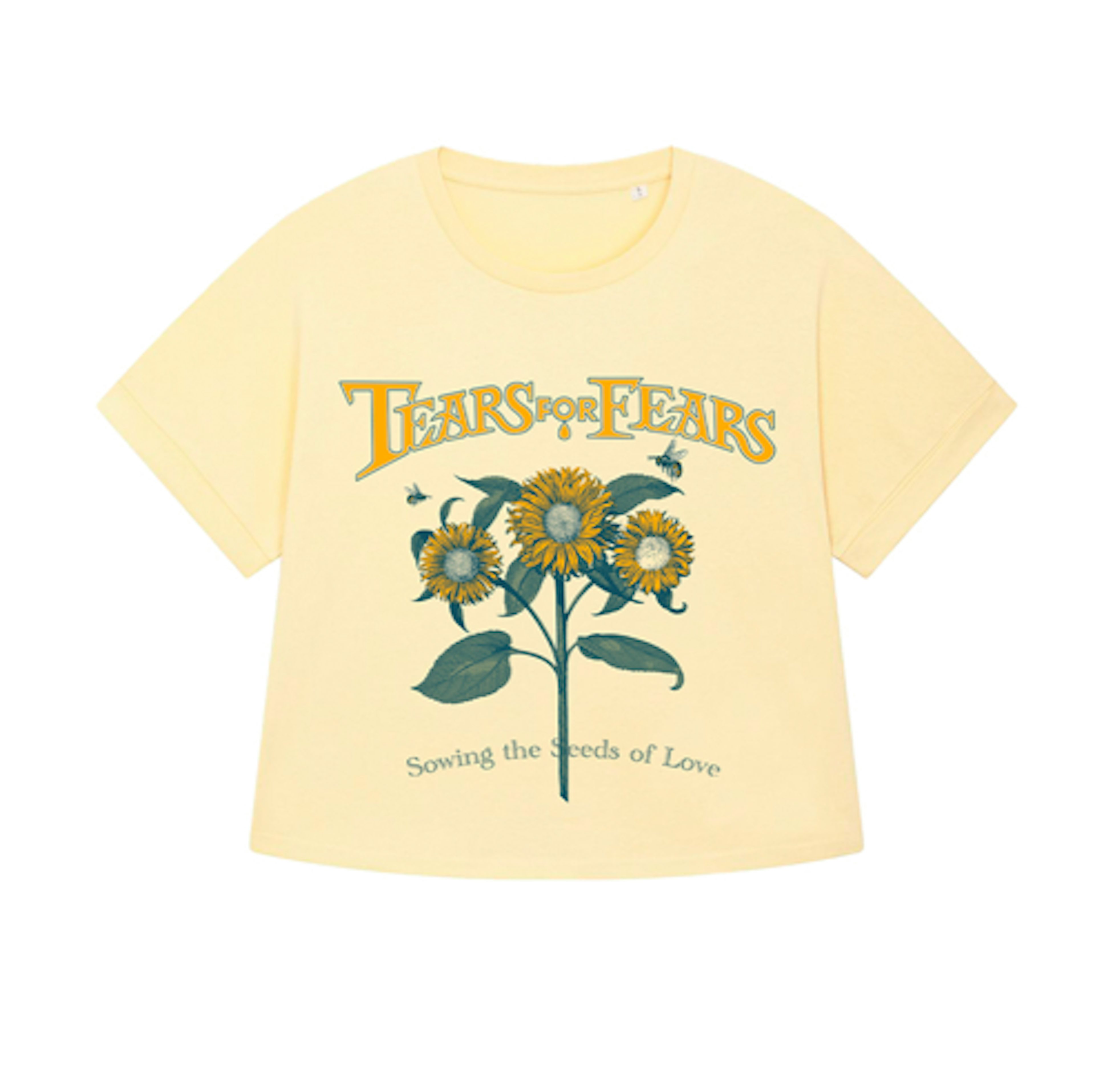 Tears For Fears SEEDS OF LOVE SUNFLOWER LADIES YELLOW TEE