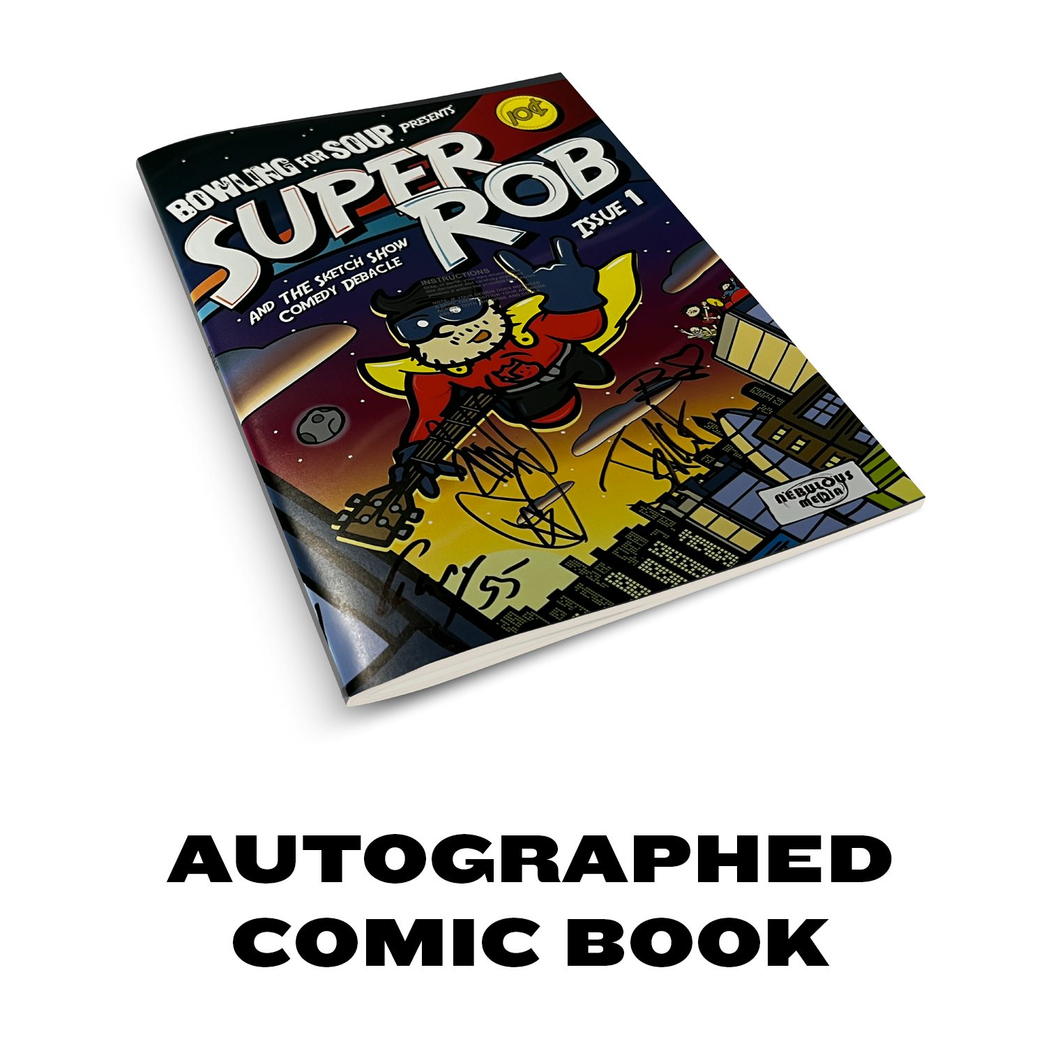 Bowling for Soup Autographed Super Rob Comic Book