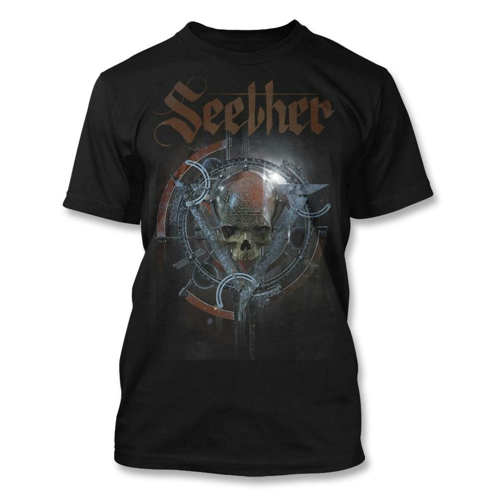 Seether Skreeing Skull Black T-Shirt