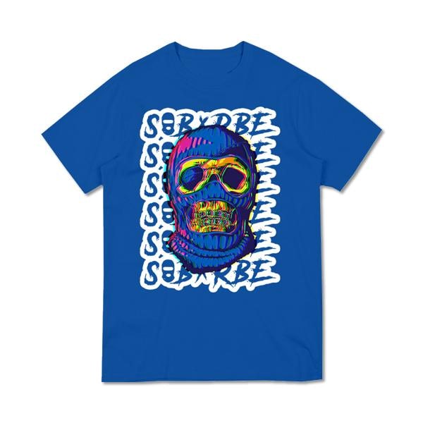 SOB X RBE BALACLAVA FACE TEE - BLUE