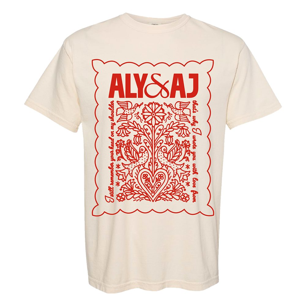 Aly & AJ With Love From Handkerchief Ivory Tee