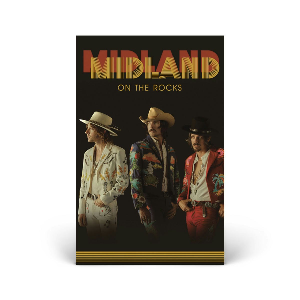 Midland Signed On the Rocks Album Cover Poster