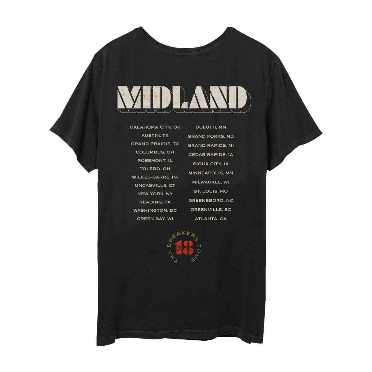Midland Breaker Photo Tour T-Shirt