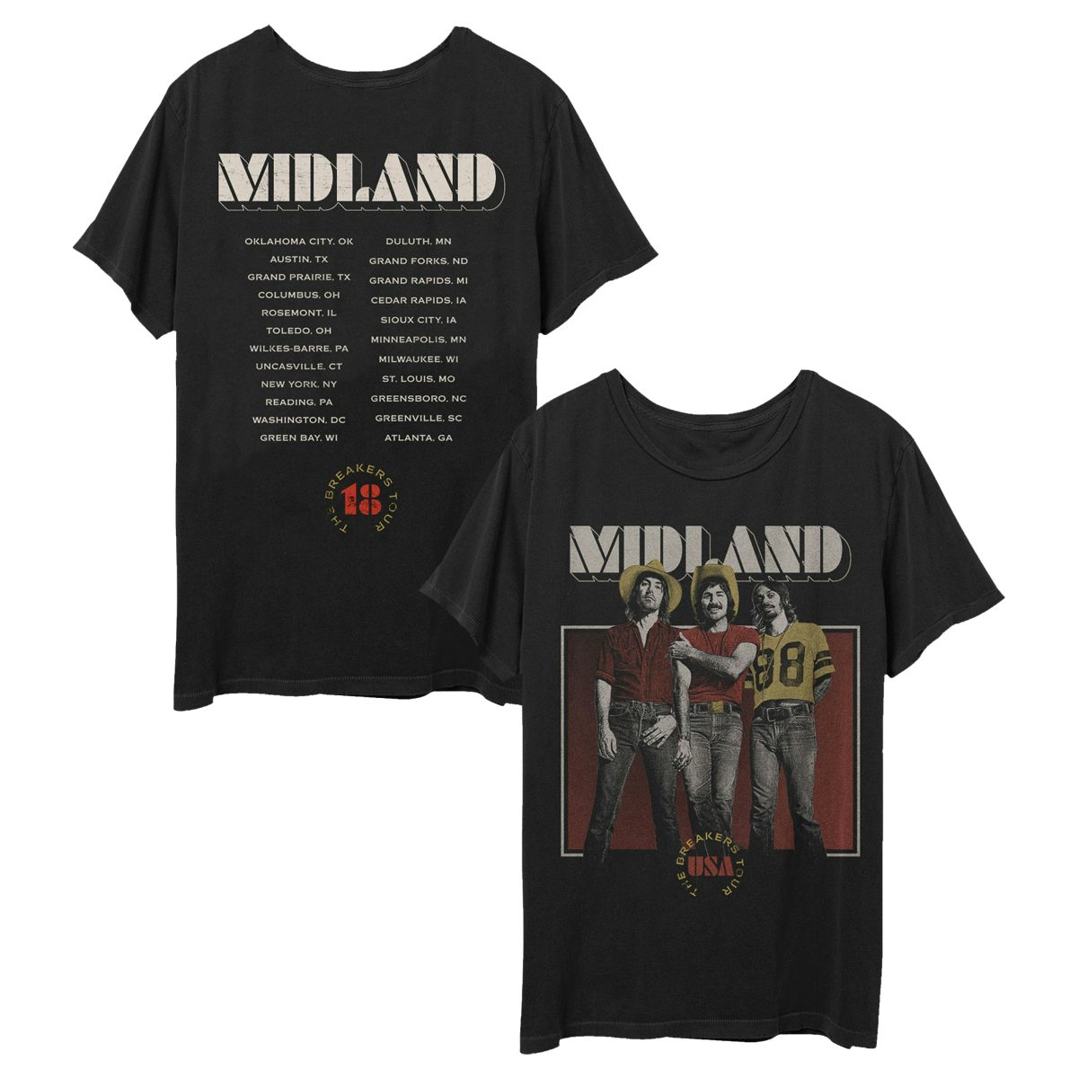 Midland Breaker Photo Tour T-Shirt