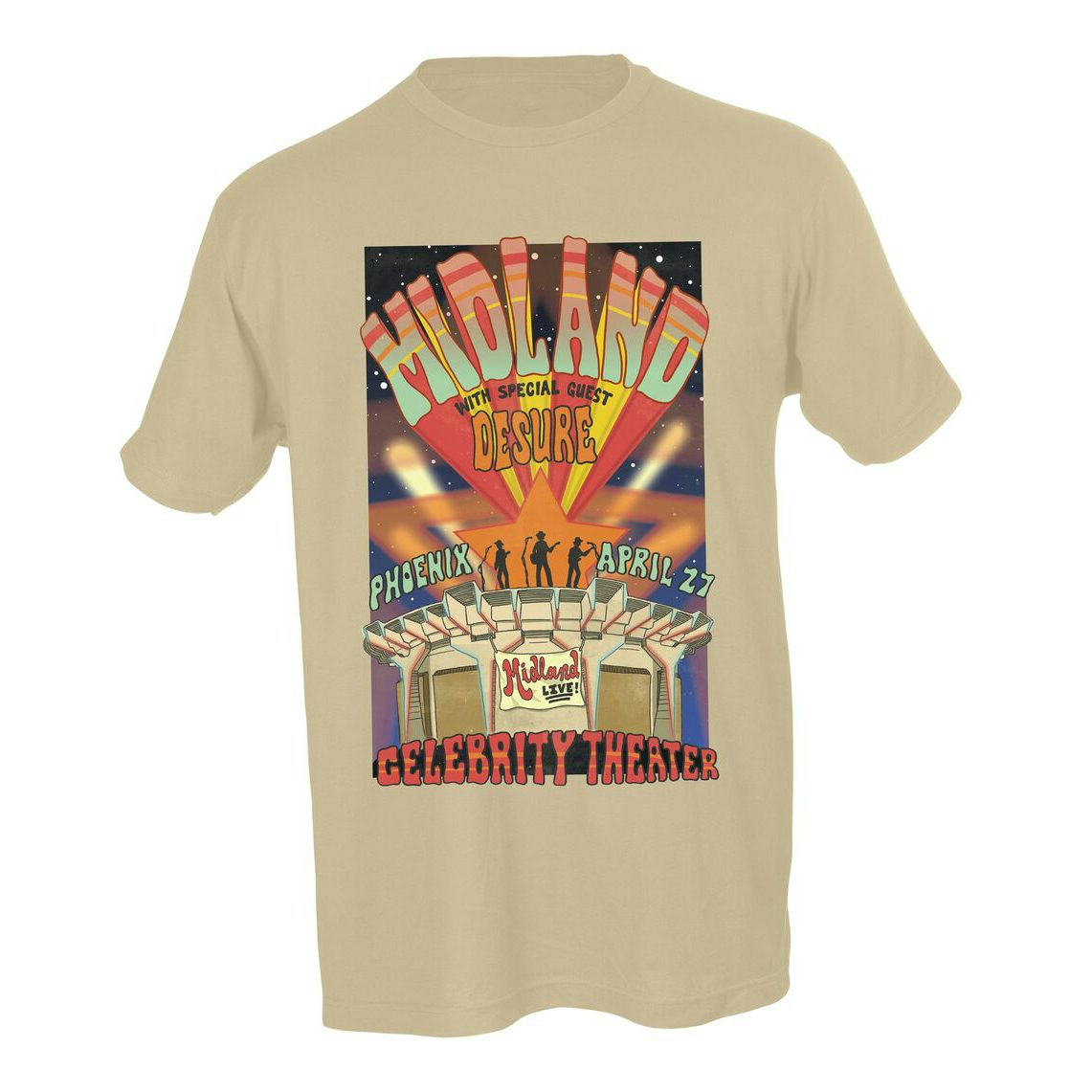Midland Celebrity Theater Natural T-Shirt