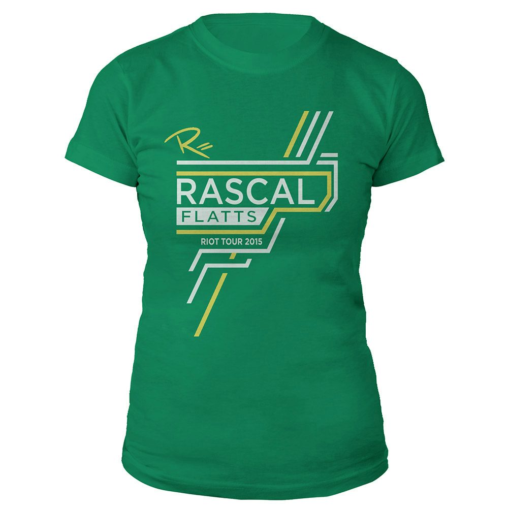 Rascal Flatts Lucky Ladies 2015 Riot Tour T-Shirt