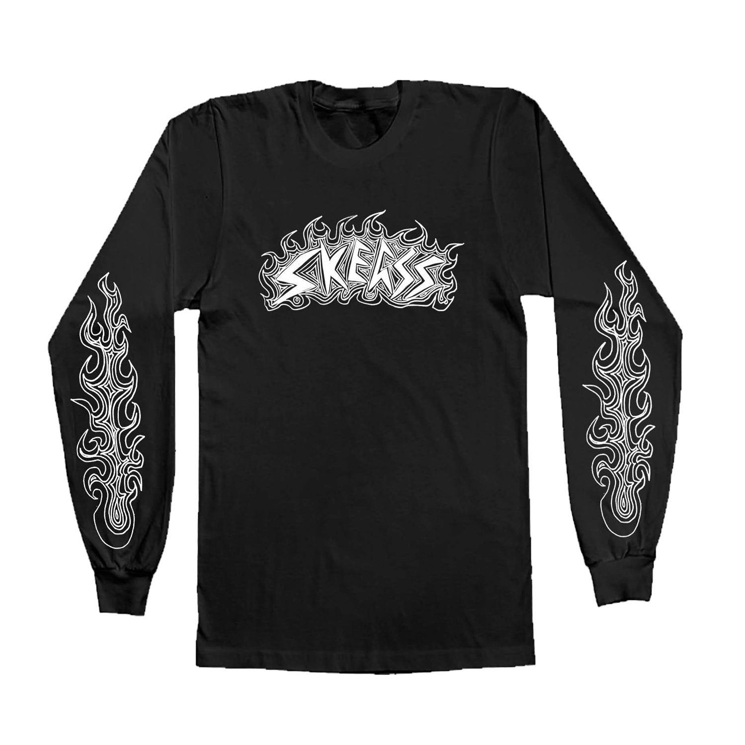 Skegss Tribal Flame Black Longsleeve