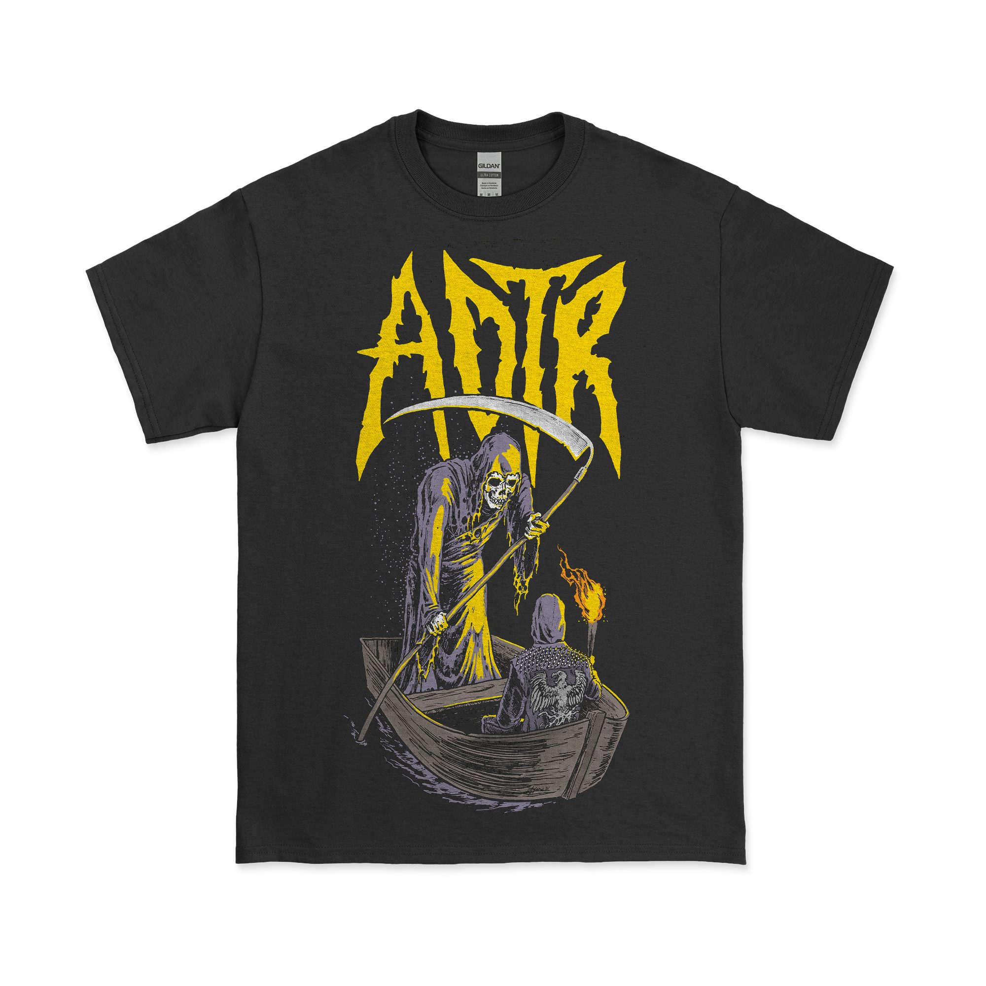 A Day To Remember Skeleton Boat Tee (Black)