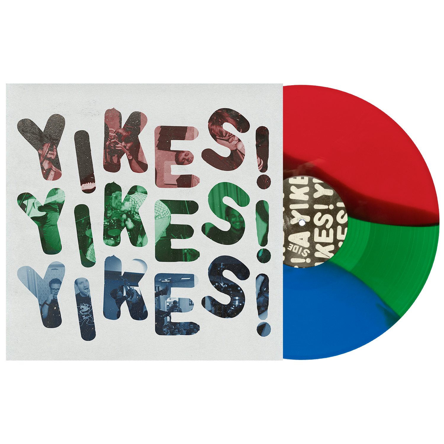 Dollar Signs Yikes 12" Vinyl (Red/Green/Blue Tri-Colour Stripe)