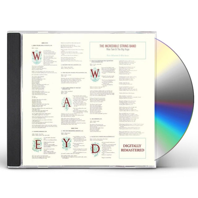 Incredible String Band WEE TAM & THE BIG HUGE CD