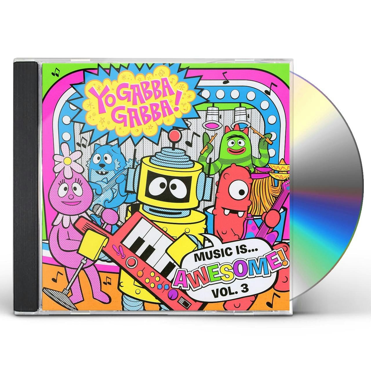 Yo Gabba Gabba MUSIC IS AWESOME 3 CD