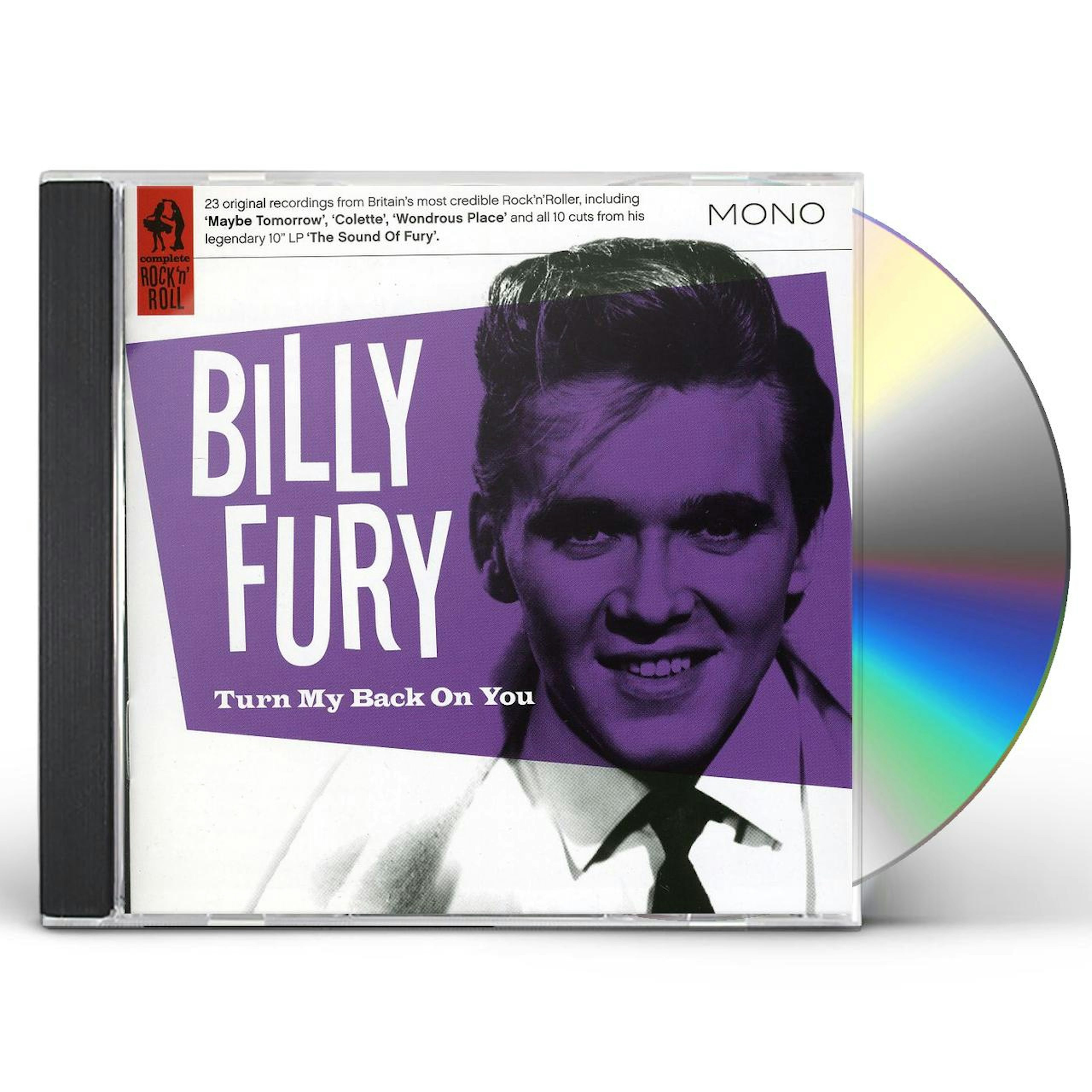 Billy Fury TURN MY BACK ON YOU CD