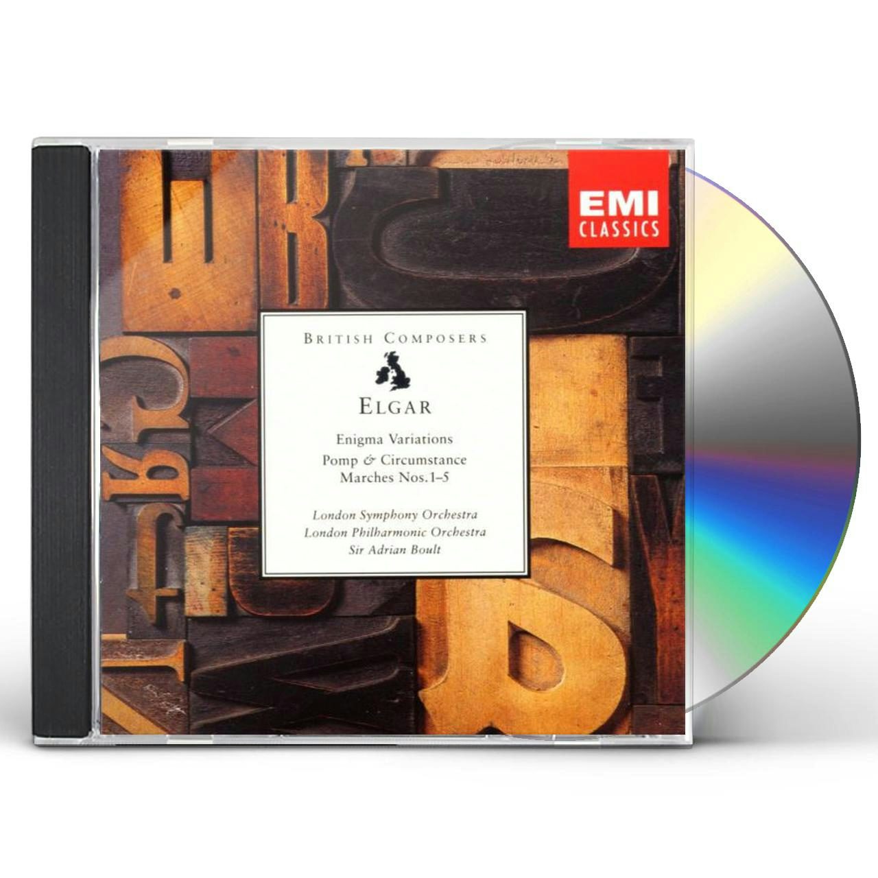 Sir Adrian Boult ELGAR ENIGMA VARIATIONS CD