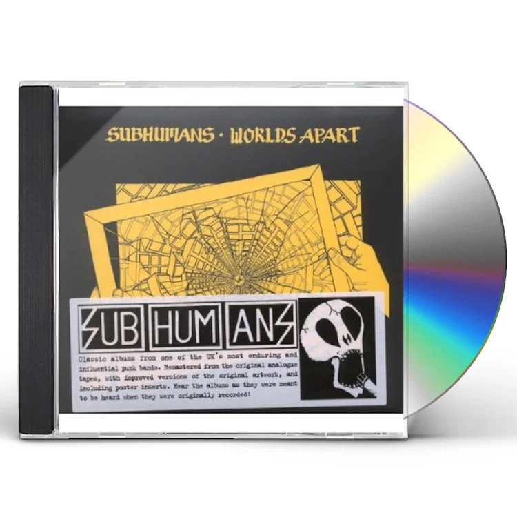 Subhumans WORLDS APART CD