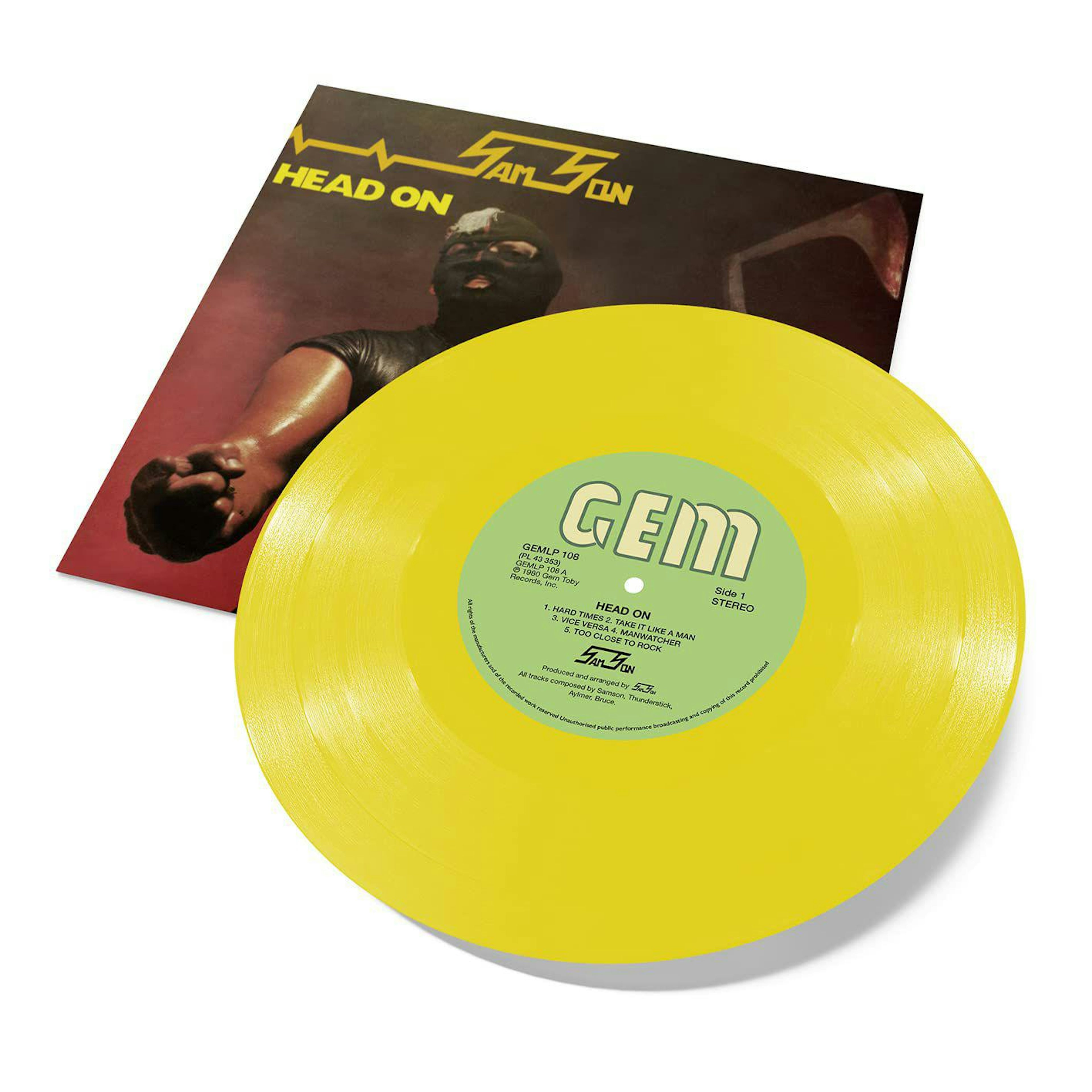 Samson HEAD ON (BRIGHT YELLOW VINYL) Vinyl Record