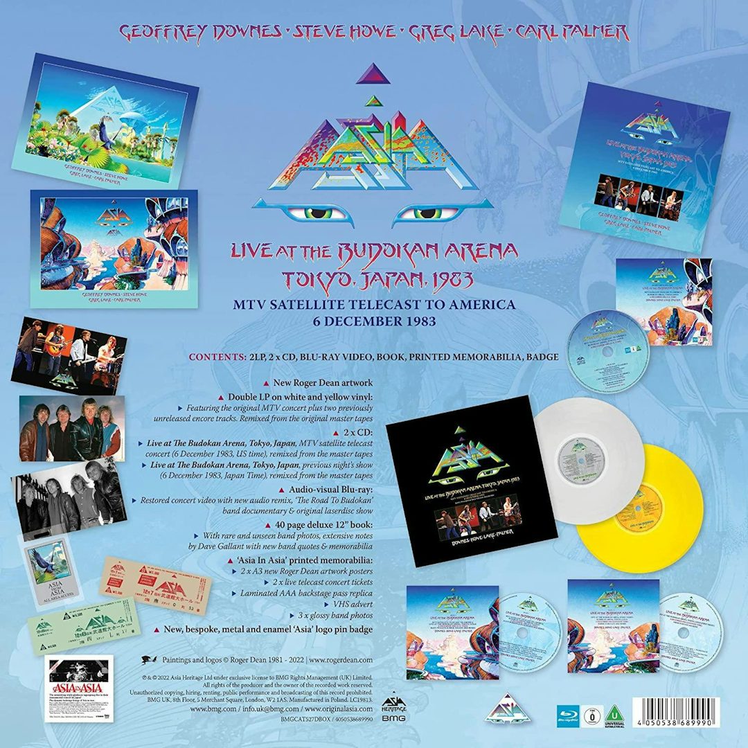Asia In Asia - Live At The Budokan, Tokyo, 1983 (Deluxe Box Set/2LP/2CD ...