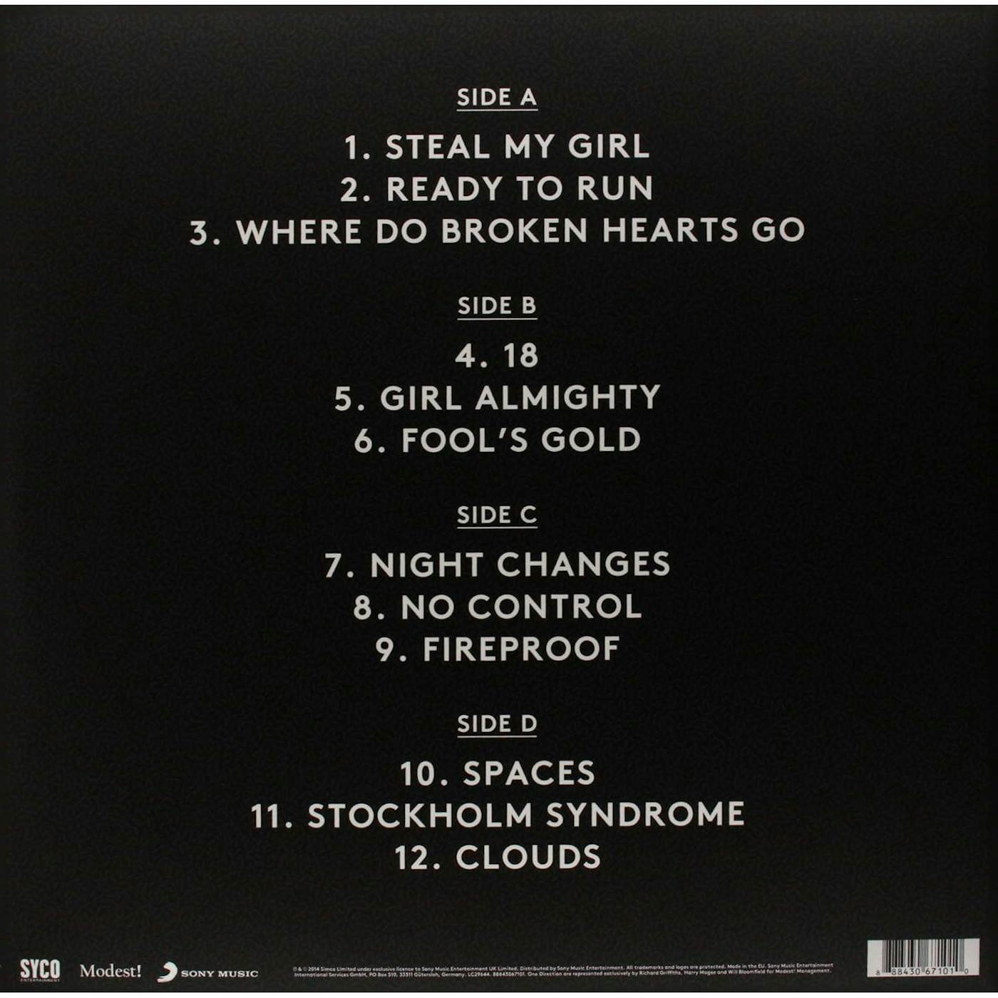 One Direction Four (2LP/Gatefold) Vinyl Record