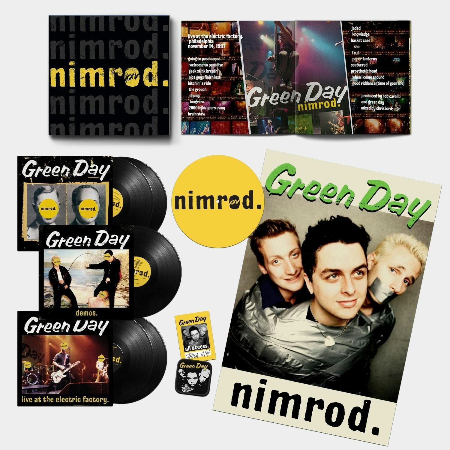 Green Day Nimrod (25th Anniversary/5LP) Vinyl Record