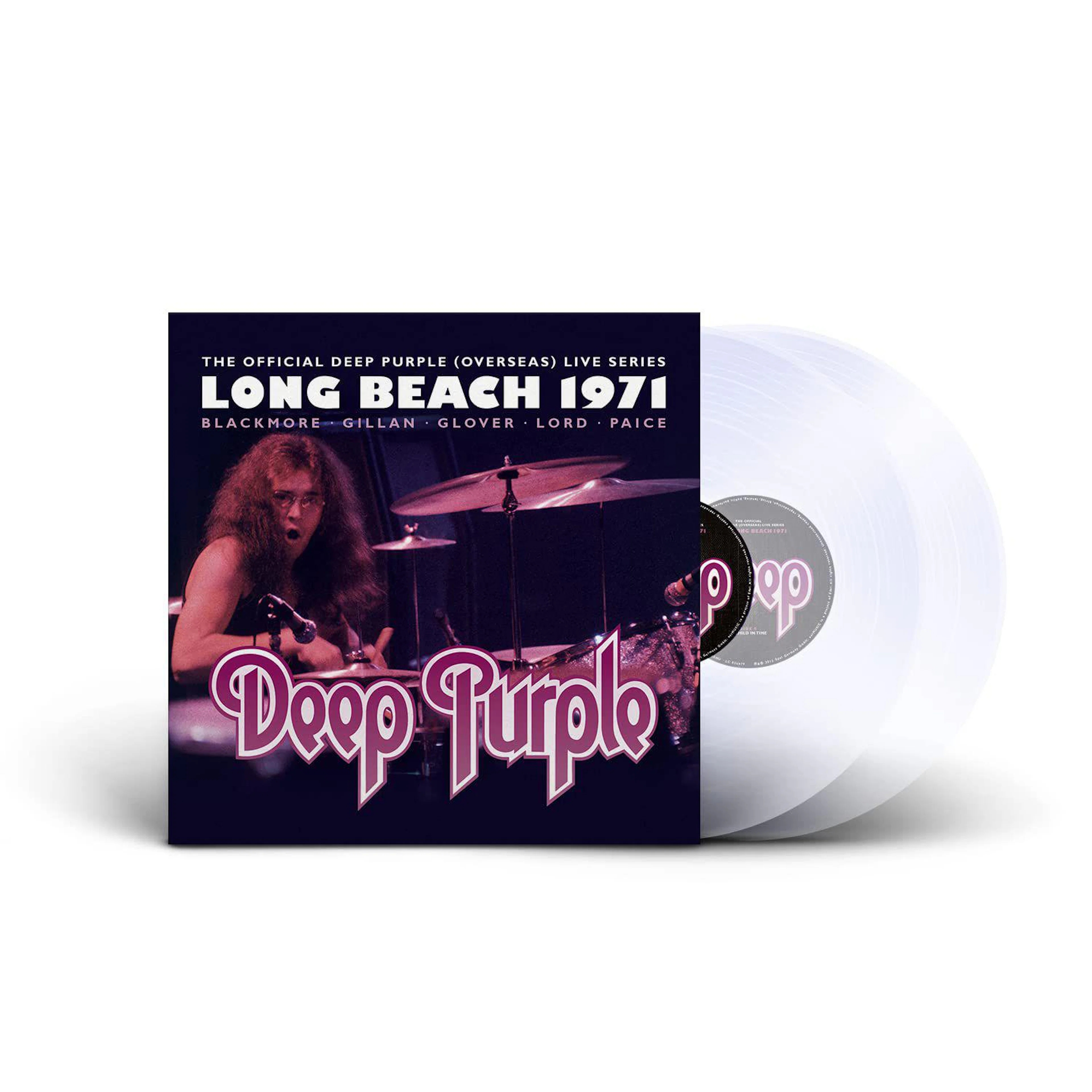 Deep Purple Long Beach 1971 (Crystal Clear Vinyl/2LP) Vinyl Record