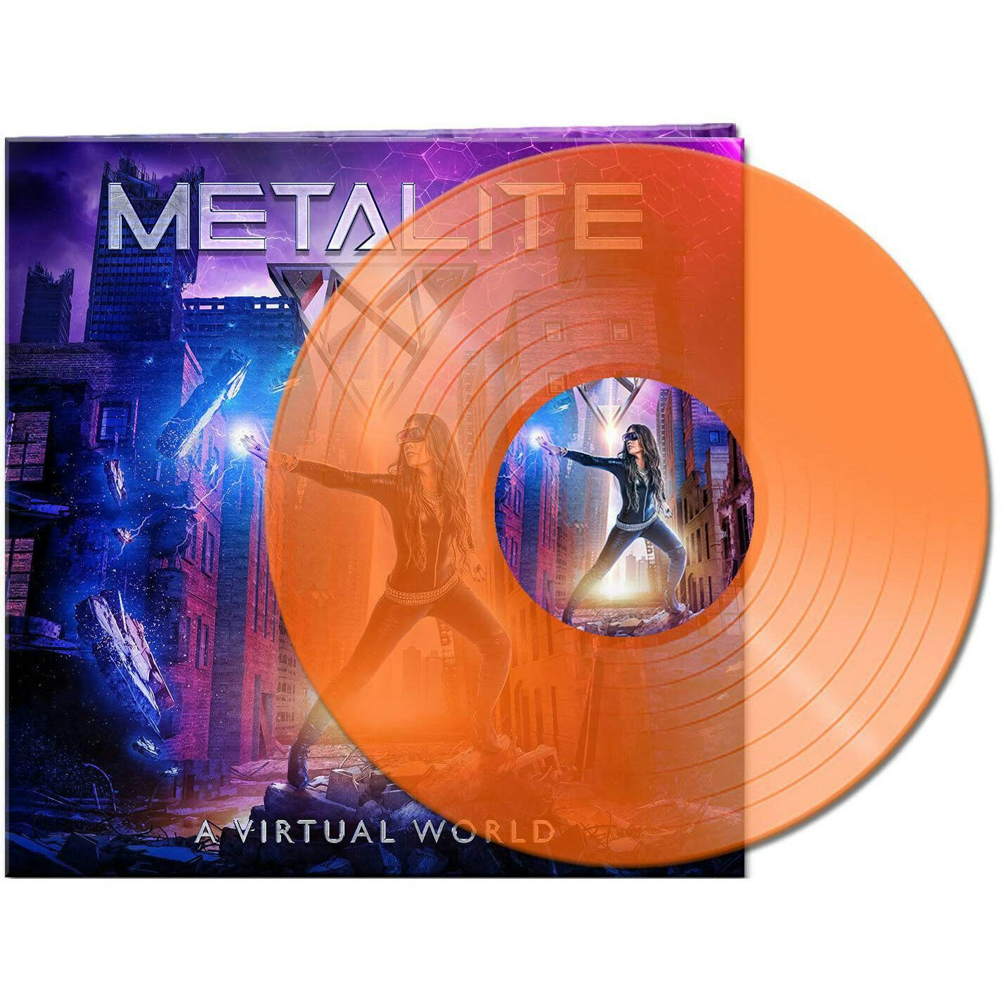 Metalite Virtual World (Clear Orange) Vinyl Record