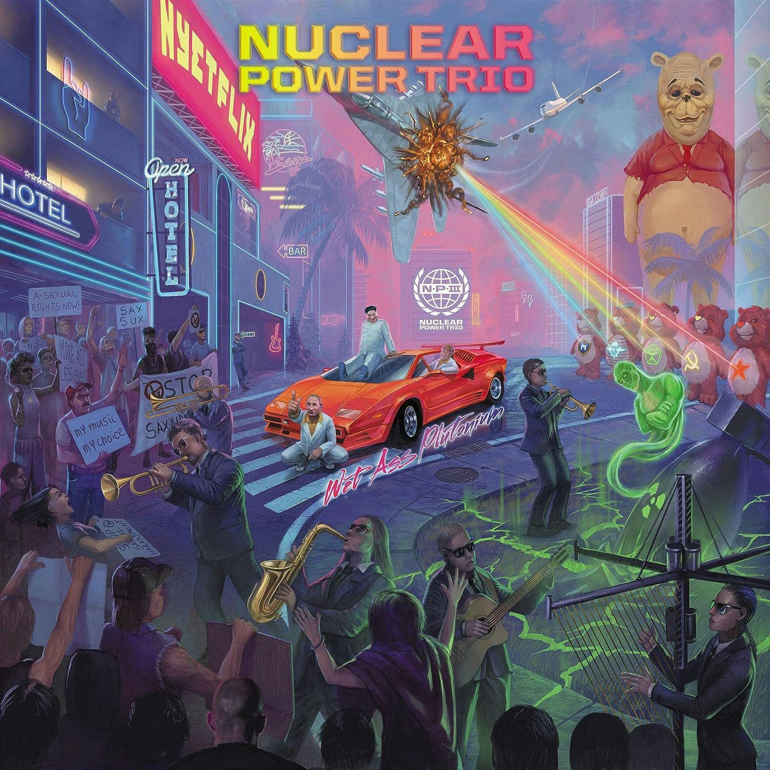 Nuclear Power Trio Wet Ass Plutonium (2LP/Coke Bottle Clear W/ Hot Pink ...