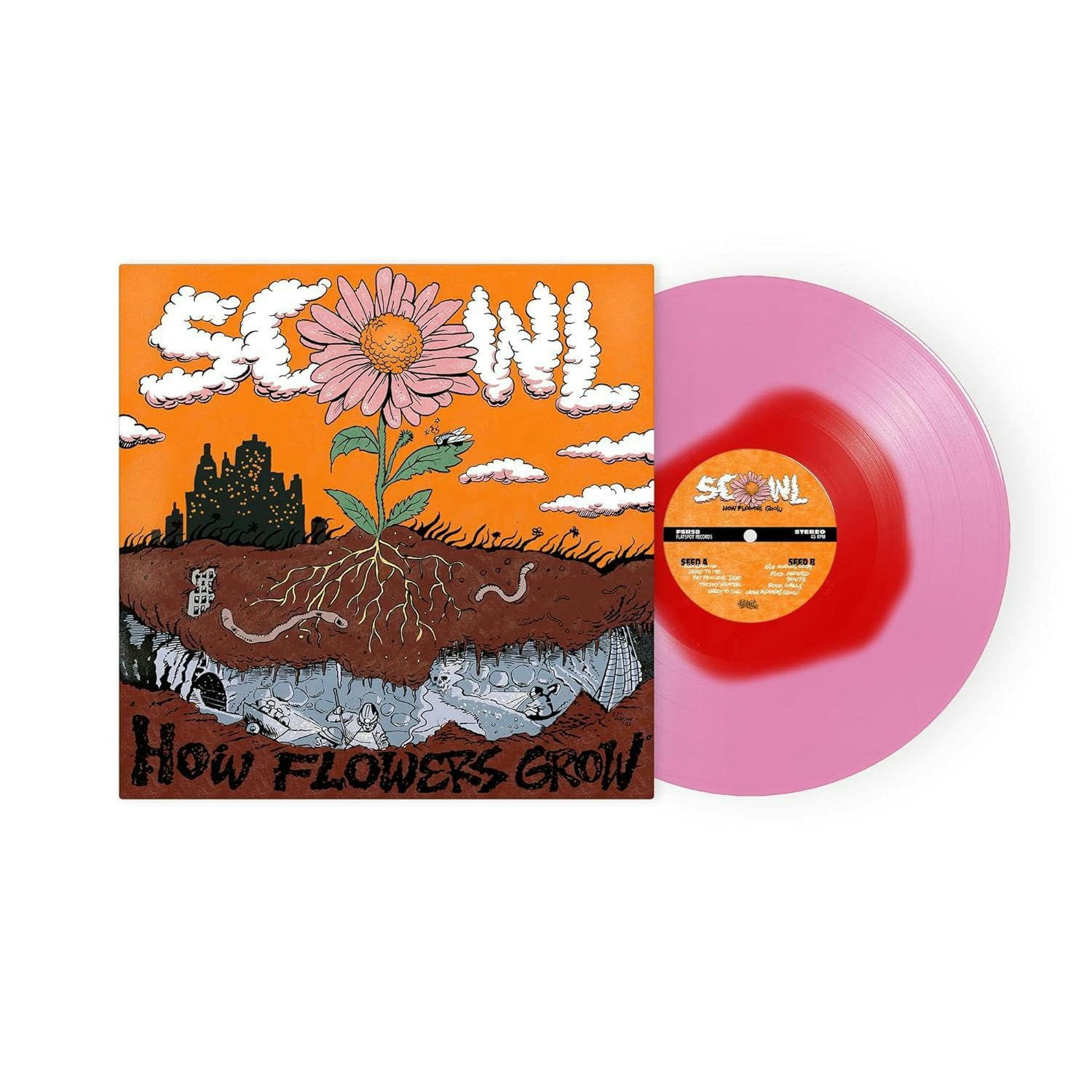 Scowl How Flowers Grow (Red/Light Pink) Vinyl Record