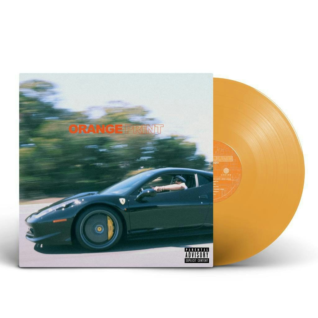 Larry June Orange Print (Transparent Orange) Vinyl Record