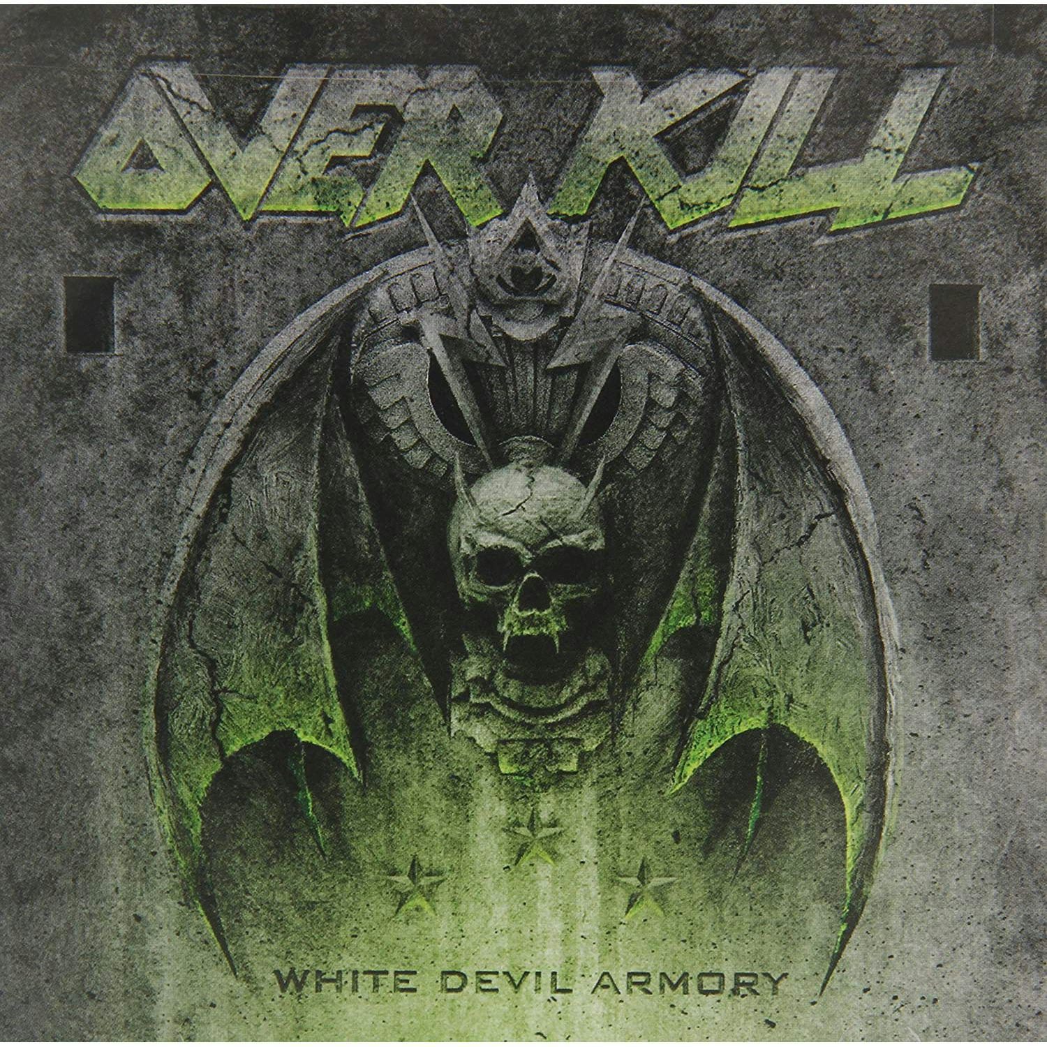 Overkill White Devil Armory Neon Green W/Black Vinyl Record