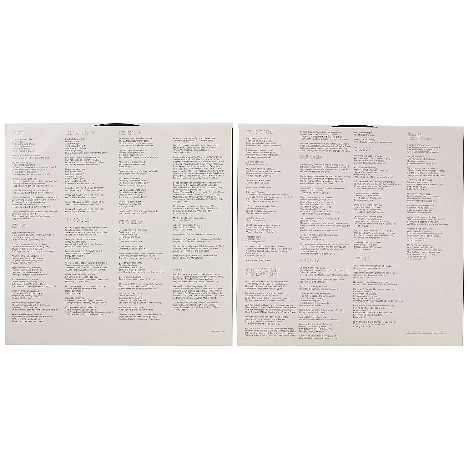 Hozier S/T Vinyl Record