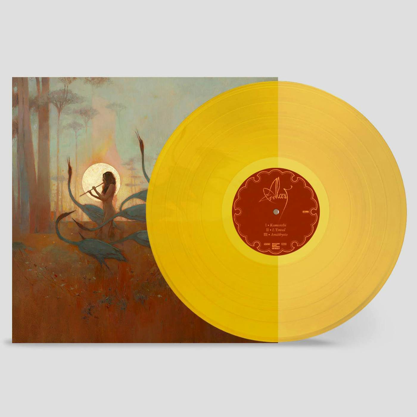 Alcest Les Chants De L'aurore (Trans Yellow) Vinyl Record