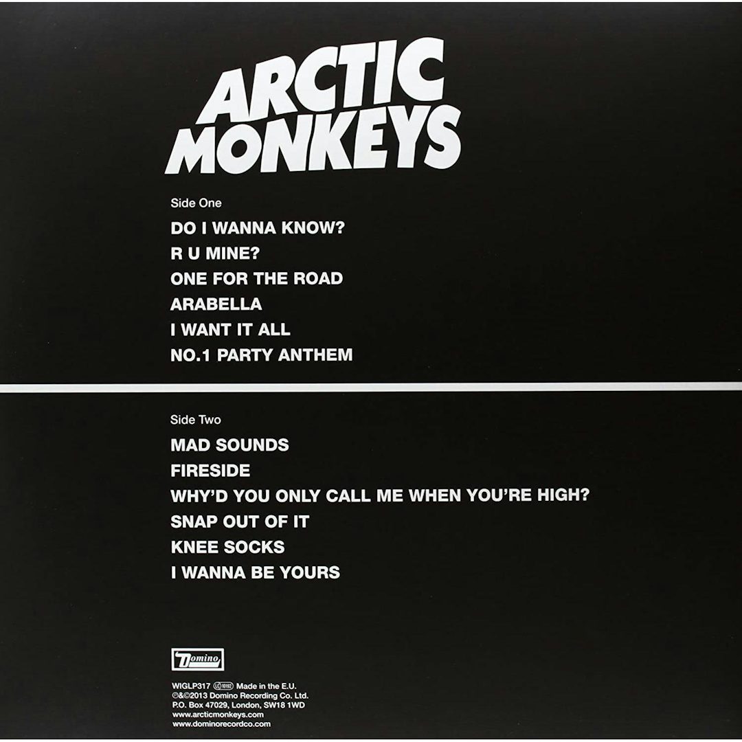 Arctic Monkeys AM Vinyl Record