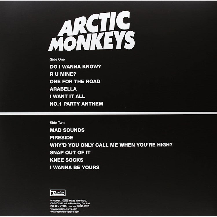 Arctic Monkeys AM Vinyl Record