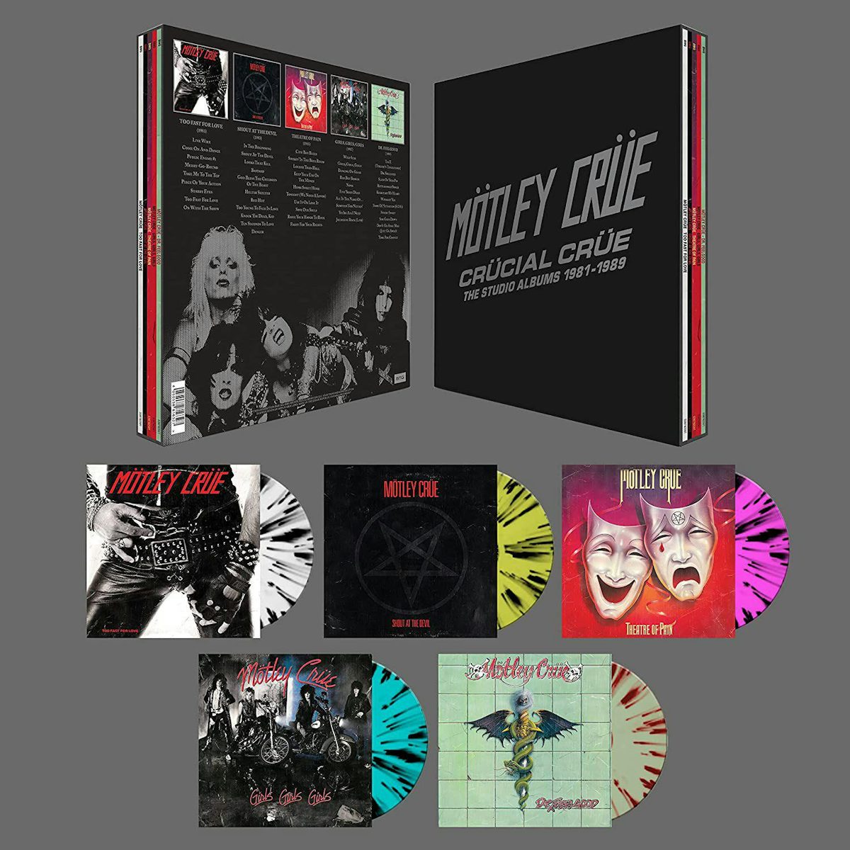 Mötley Crüe Crücial Crüe - The Studio Albums 1981-1989 (Limited Edition ...